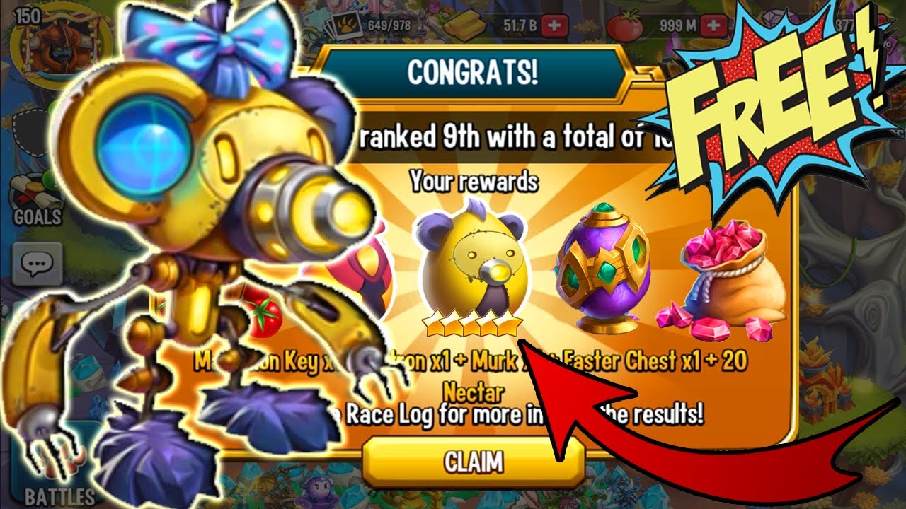 Monster Legends My Rewards Teddywave 150 Chest 7 Food Gold | S ...