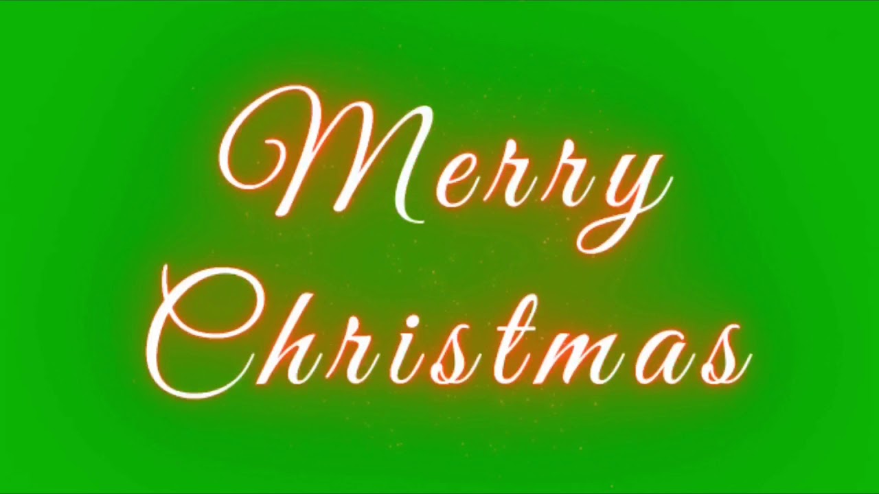 Green Screen Merry Christmas Effects - YouTube