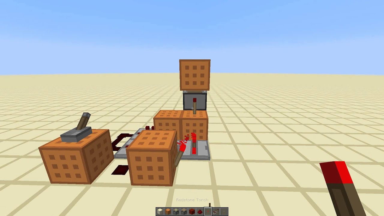 Minecraft - Simple Expandable Double Piston Extender [Tutorial] - YouTube