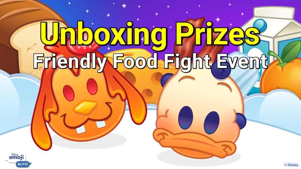 Friendly Food Fight Event Prizes (09/2022) - Disney Emoji Blitz - YouTube
