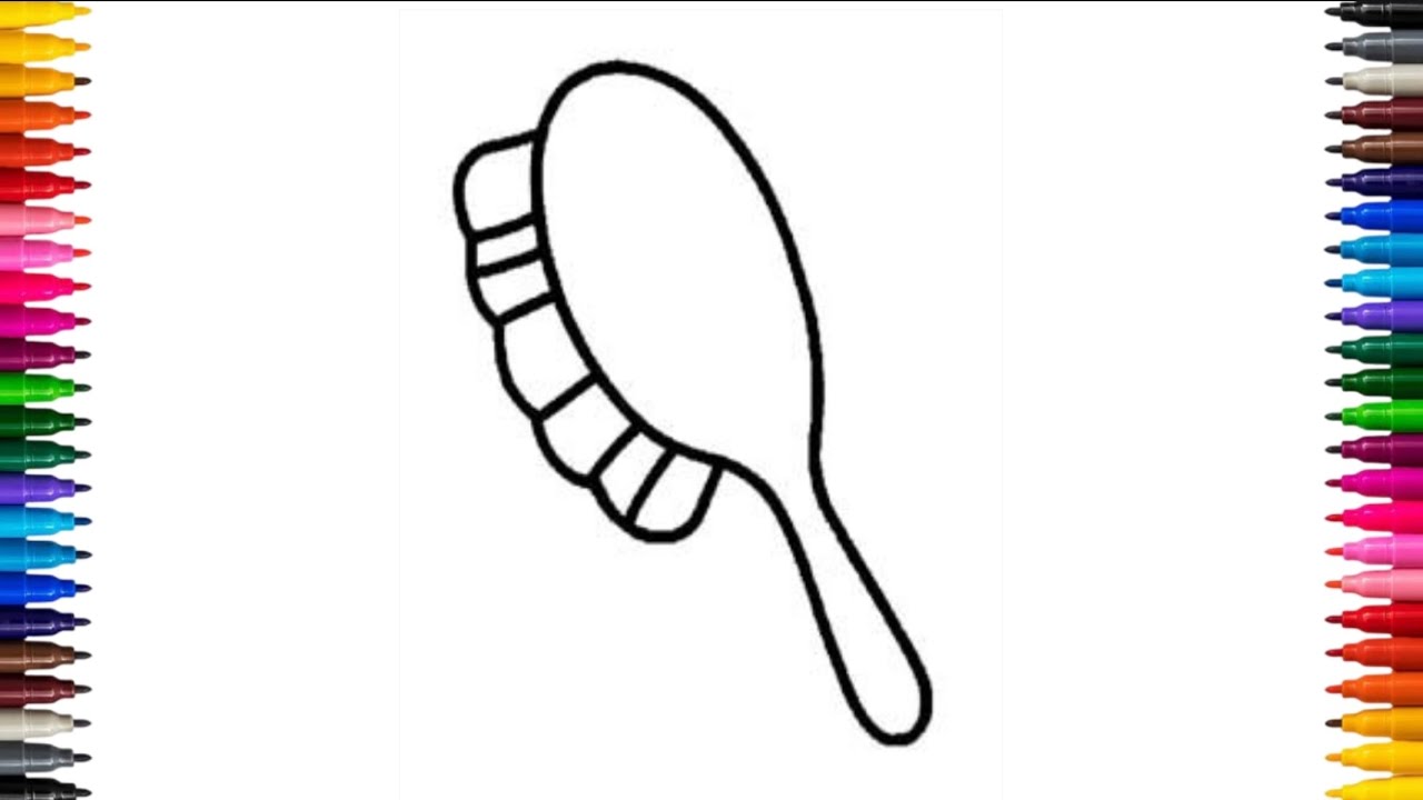 Easy Comb Drawing Step by Step for kids and Toddlers || How to Draw a ...