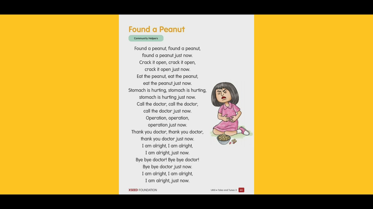 Found a peanut 🥜 rhyme ll UKG xseed rhymes ll xseed rhymes - YouTube