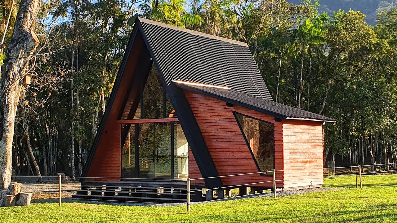 Possibly The Coziest Chalet A-Frame I’ve Ever Seen - YouTube