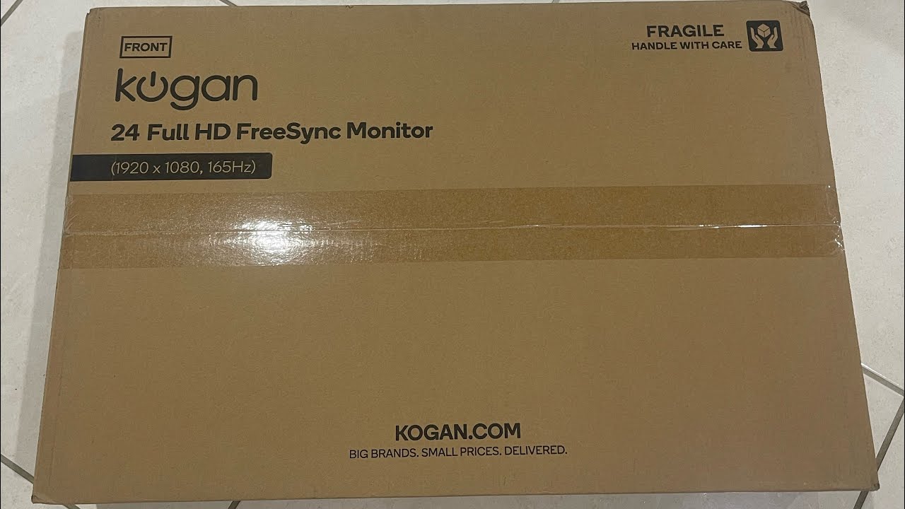 Unboxing Kogan 24” 165hz gaming monitor - YouTube