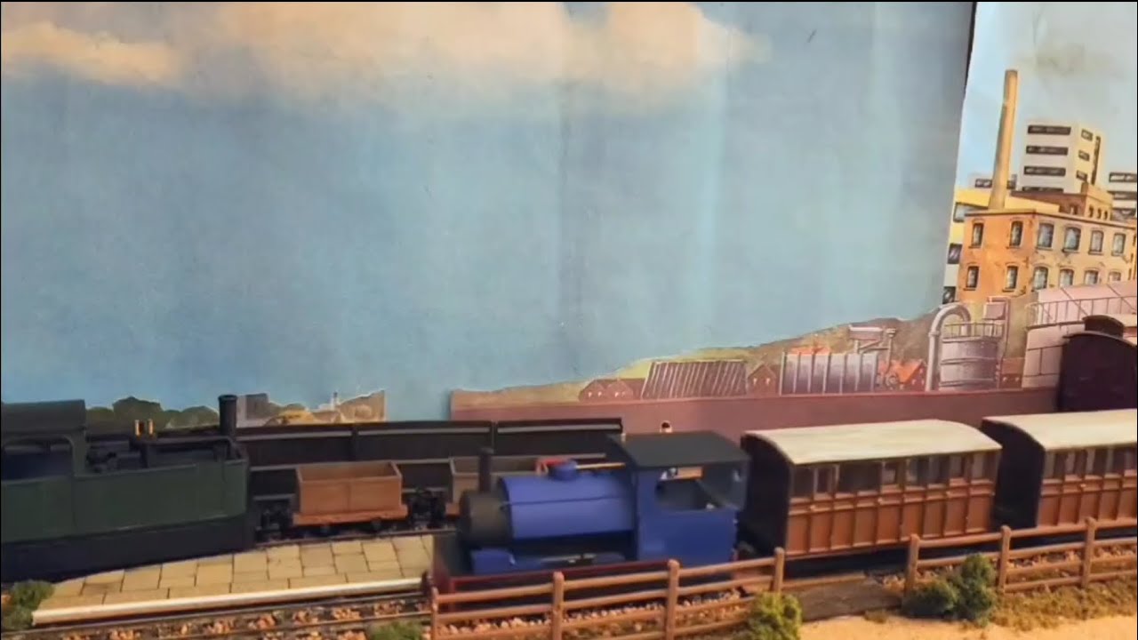 Hughes Falcon - Steam tram running on my seaside model railway. - YouTube