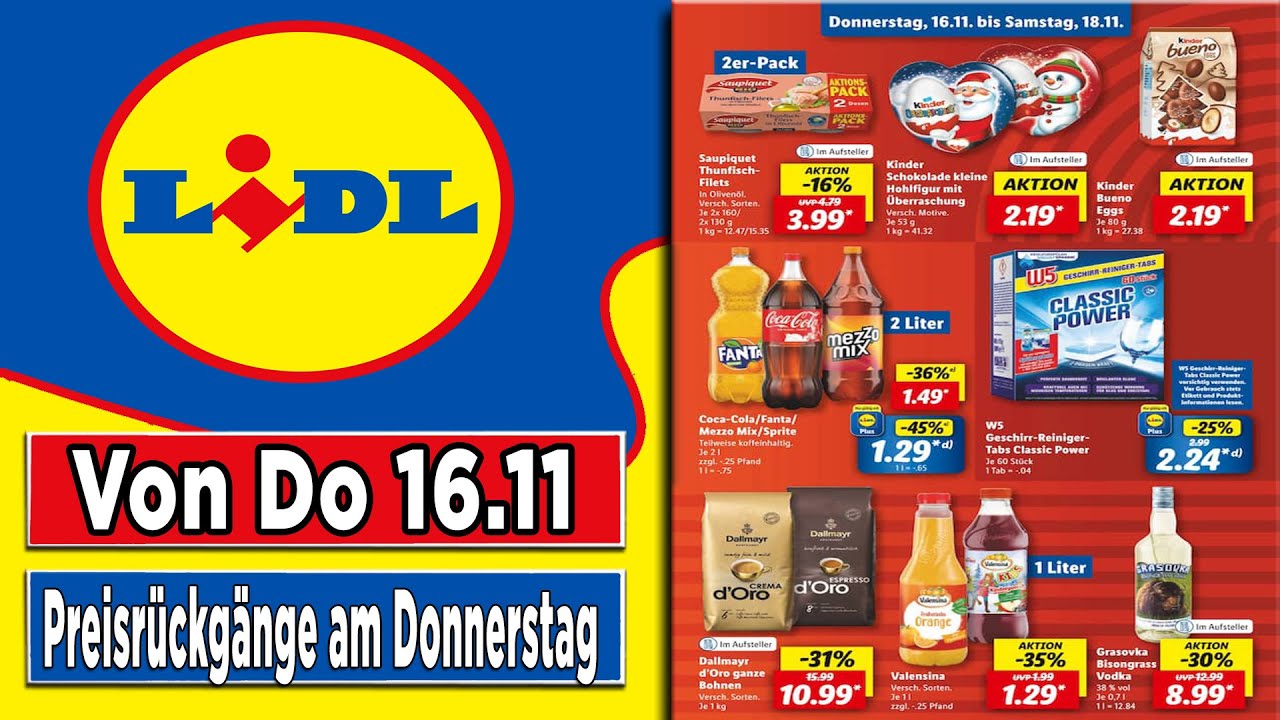 LIDL Werbung Prospekt | Prospekte Angebote DE | Gültig von 16.11 - YouTube