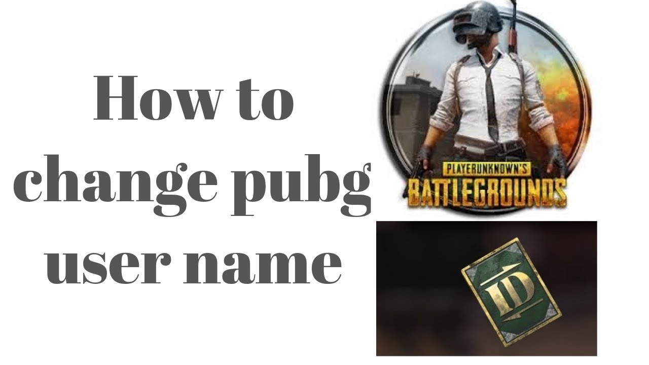How to change pubg user name.. - YouTube