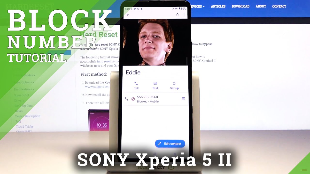 How to Block Number in SONY Xperia 5 II – Block Unwanted Calls - YouTube