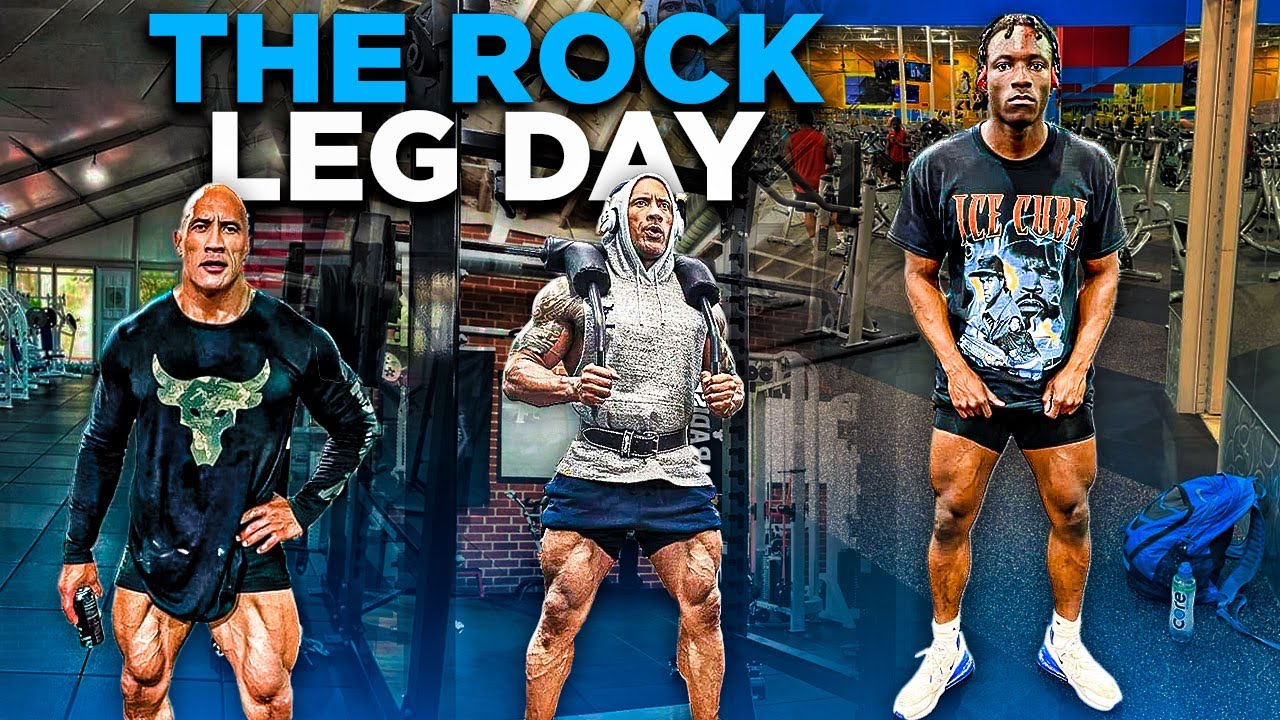 I Tried The Rock's INTENSE Leg Workout For a Day! - YouTube
