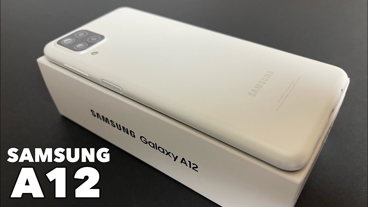 Unboxing SAMSUNG A12 - White - YouTube