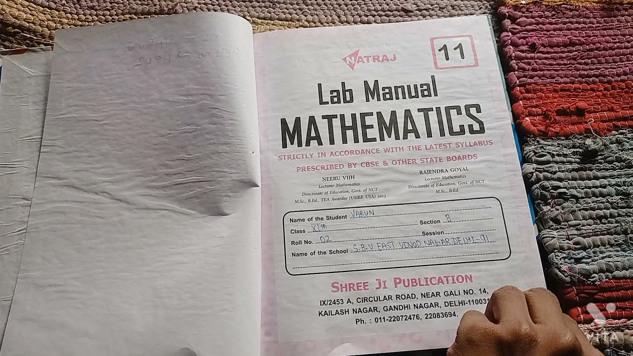 Class-11 Maths Practical File - YouTube