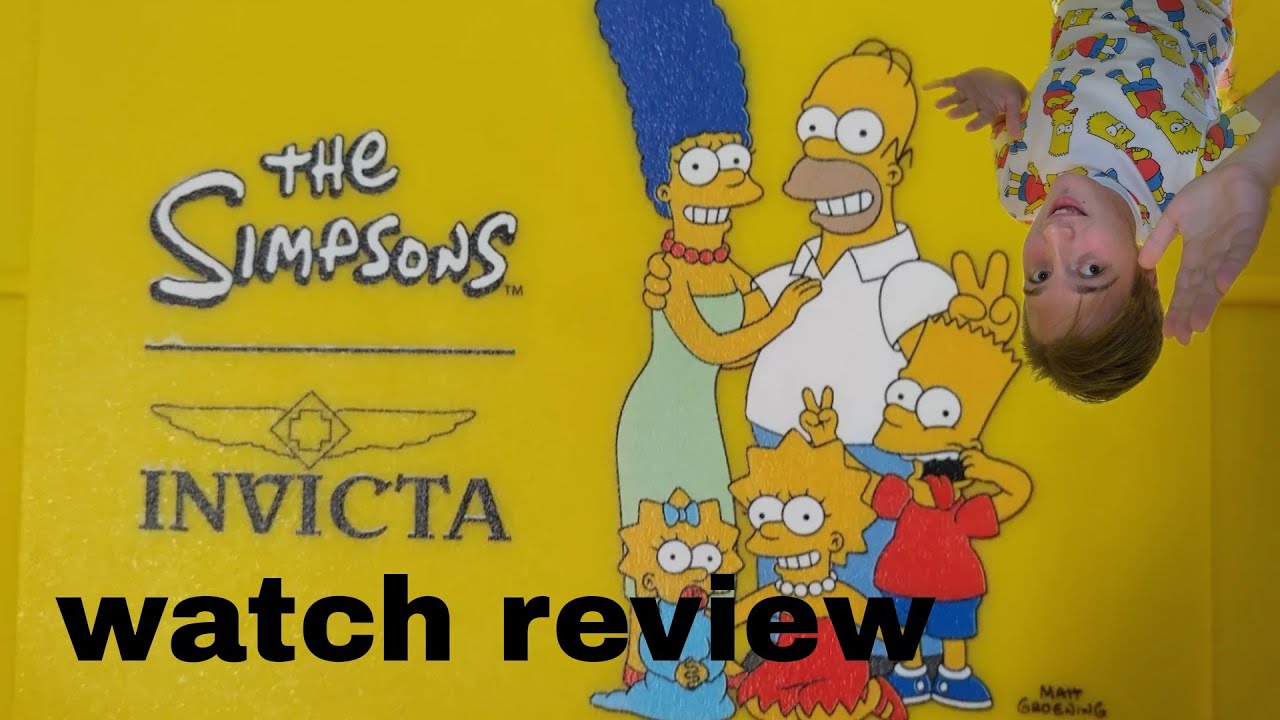 The Simpsons Invicta watch review! - YouTube