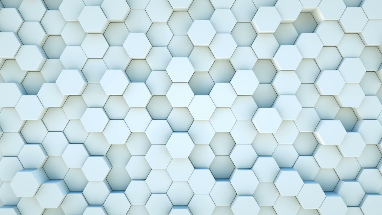 Hexagon Screensaver White HD - YouTube