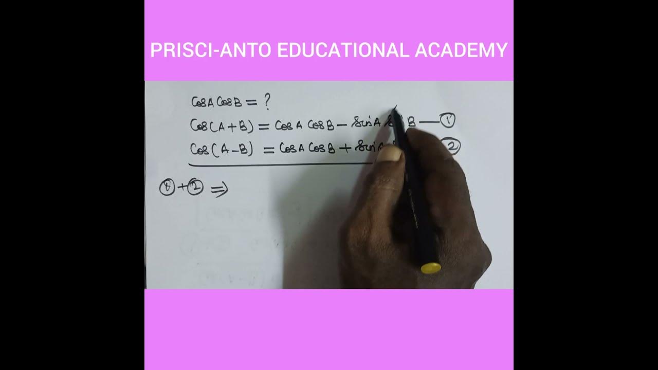 Cos A Cos B Formula derivation YouTube cos-a-cos-b-formula-derivation-youtube