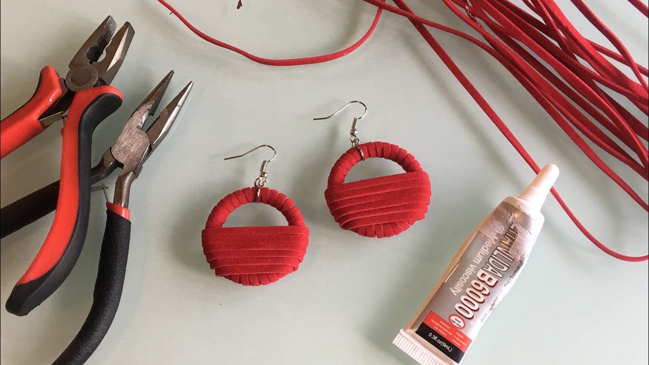 DIY Leather Strap Earrings | tutorial - YouTube
