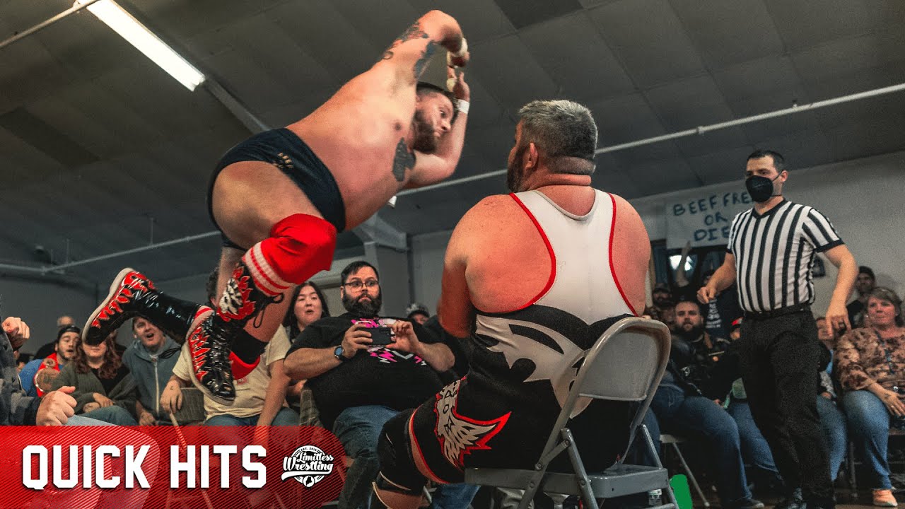 JD Drake vs. Big Beef - Limitless Wrestling (Hoss Fight Highlights AEW ...