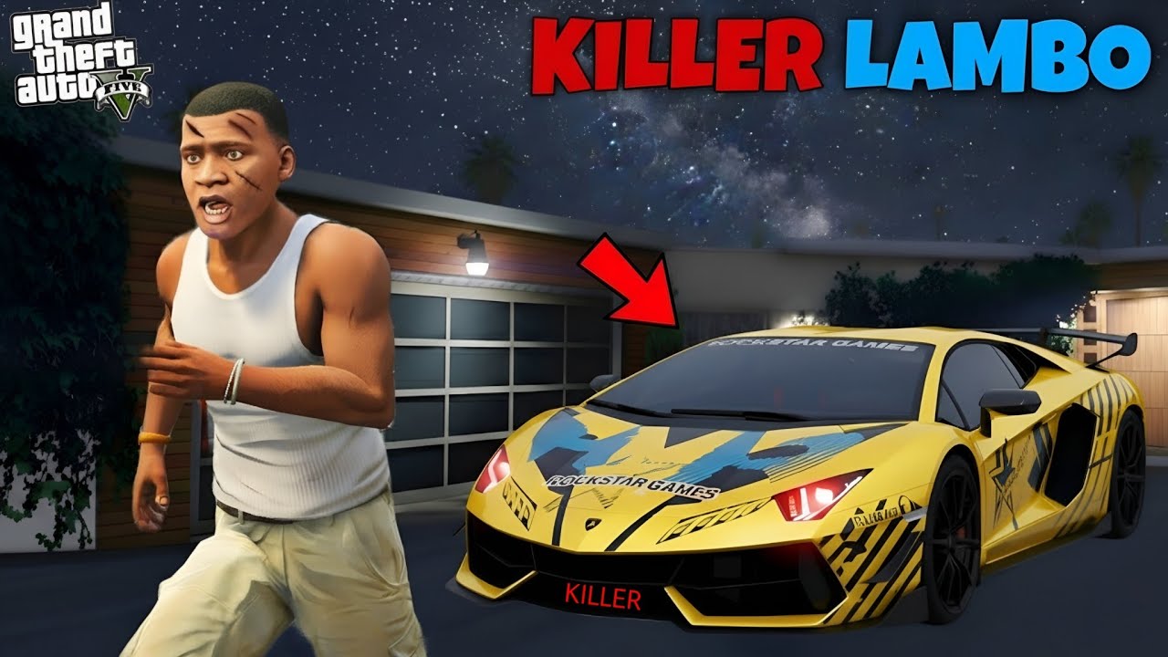 Franklin & Shinchan Found A Cursed Killer Lamborghini Aventador In GTA ...