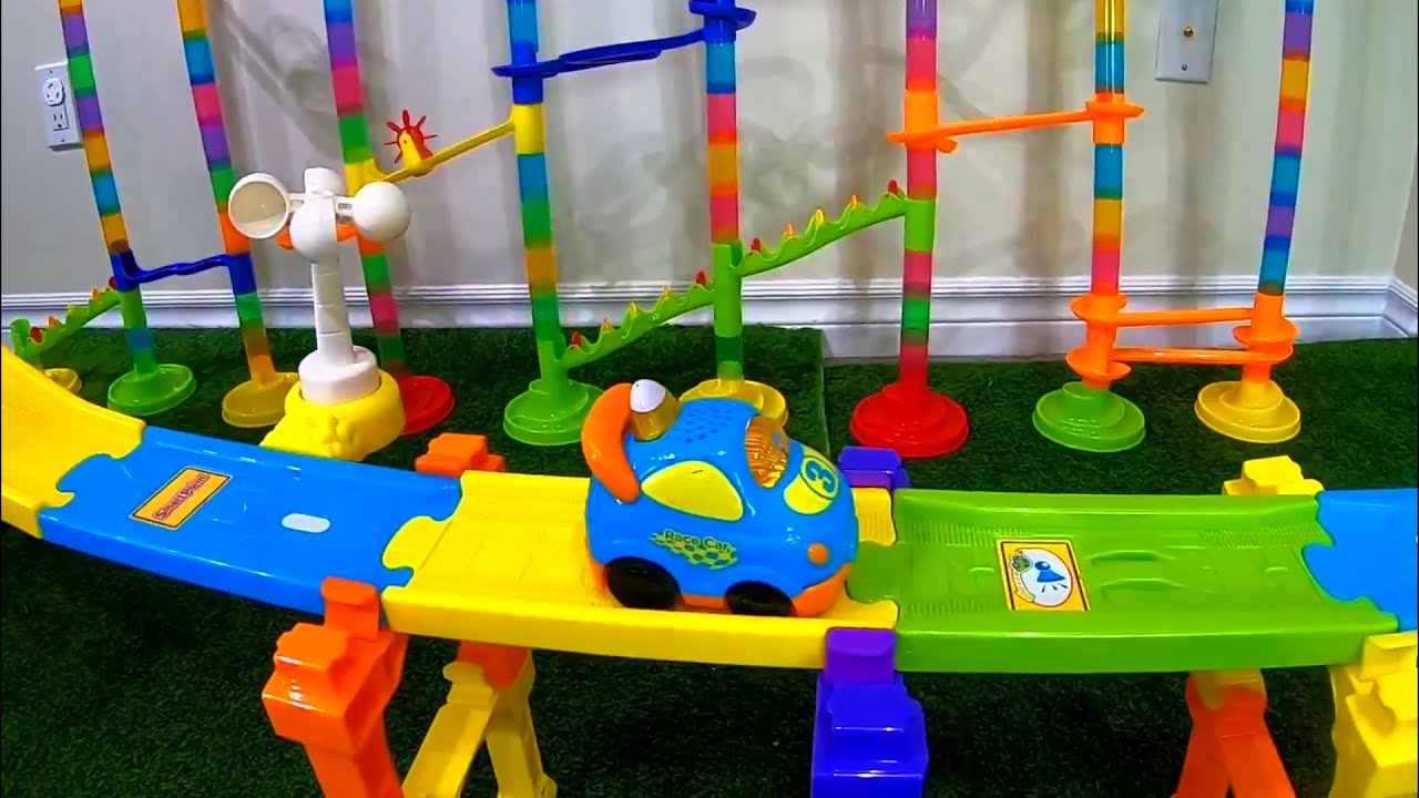 Smart Wheels Car races a Marble on a Marble Run! - YouTube