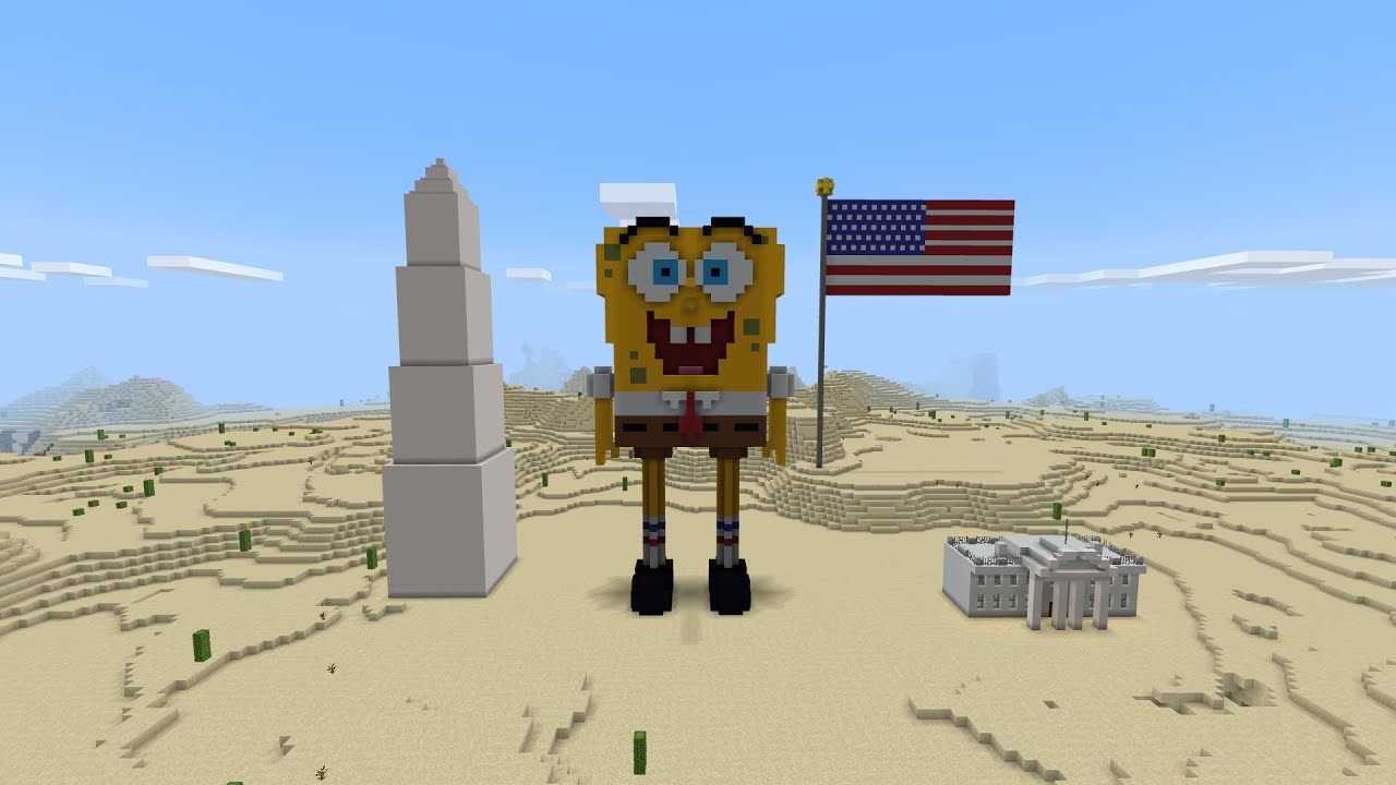 Spongebob Visits The White House and The Washington Monument in ...