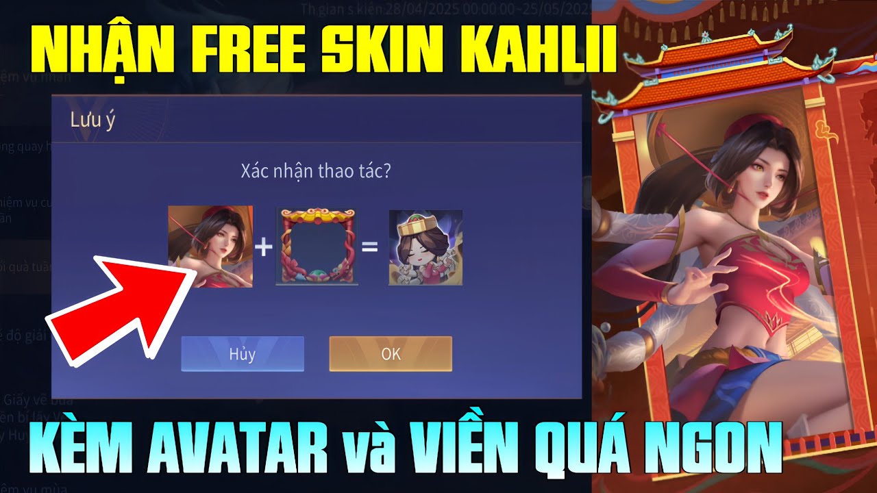 Liên Quân Nhận FREE SKIN VIỆT NAM KAHLII Rối Nước Thủy Đình Và Avatar ...