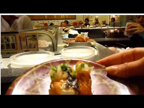 Tokyo - The best sushi train in the world - YouTube