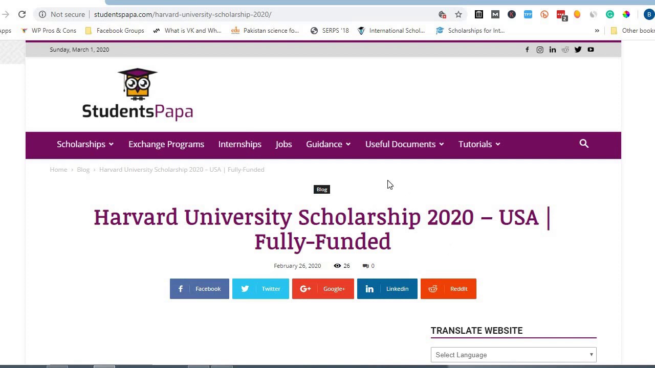 Harvard University Scholarship 2020 | Fully Funded - YouTube
