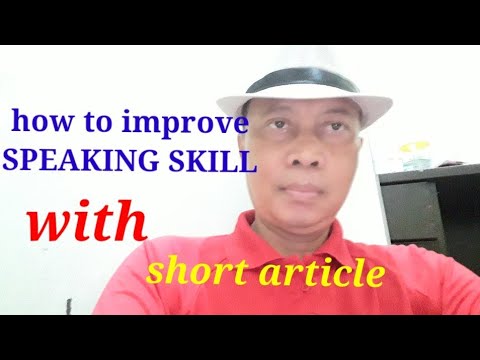 how to improve speaking skill@short article - YouTube