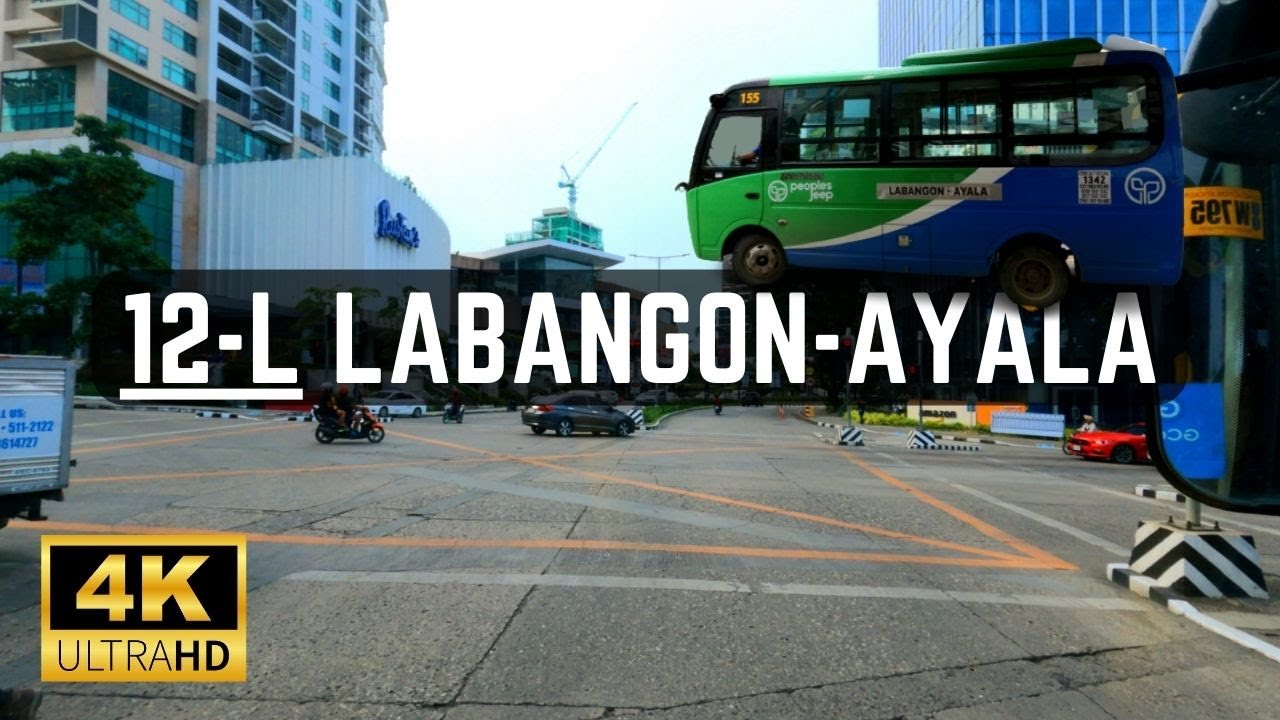 [4K CEBU 🇵🇭] 12L JEEP LABANGON TO AYALA FULL ROUTE | RIDING A JEEP IN ...