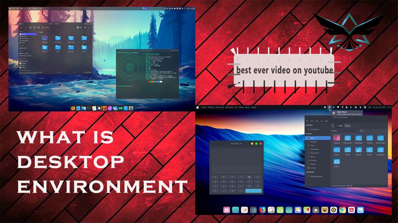 What is desktop Environment || Types of Desktop Environment || Their ...