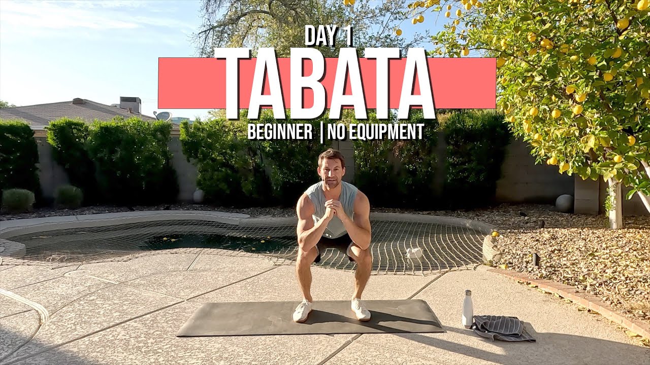 20 Minute Beginner Tabata FAT LOSS WORKOUT | No Equipment | Day 1 - YouTube
