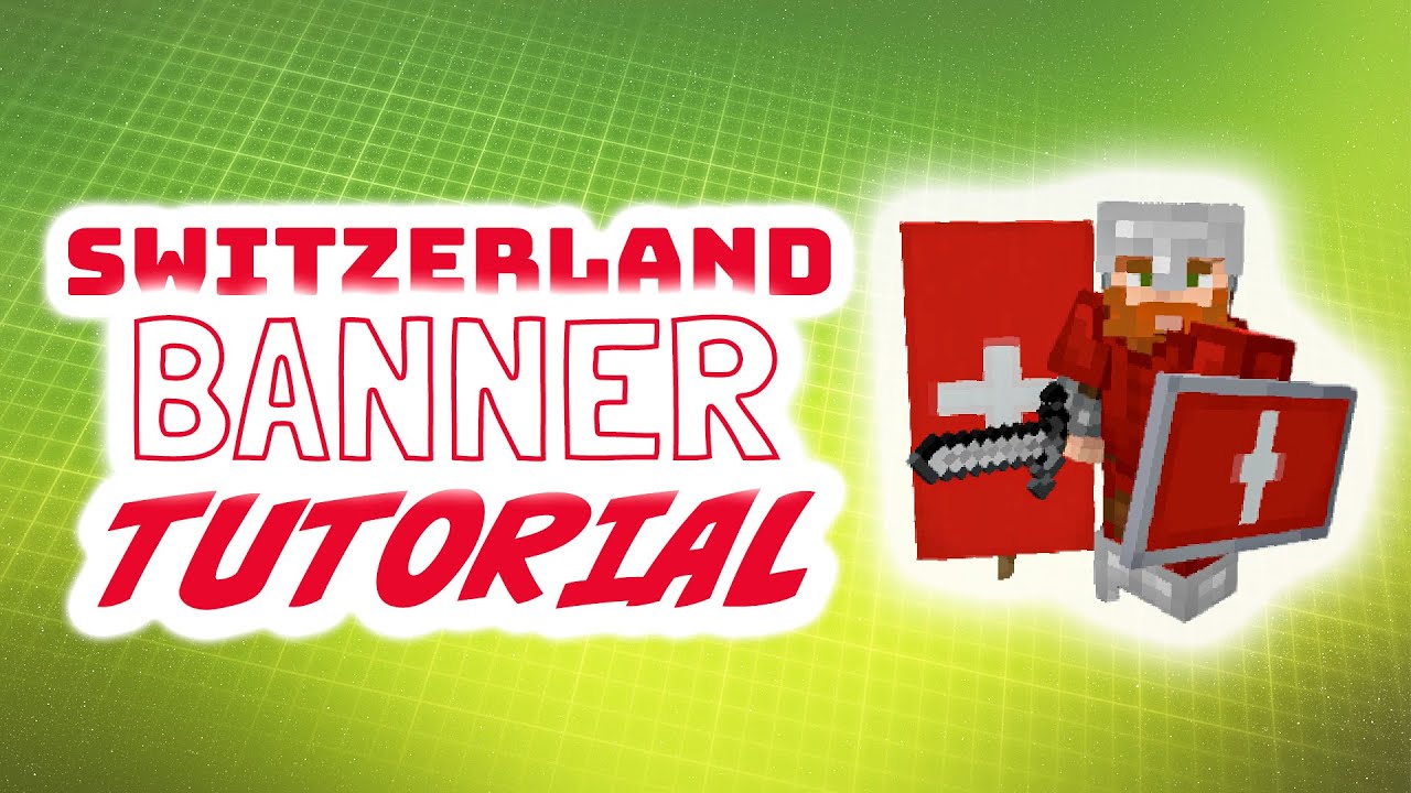 Minecraft: Swiss banner tutorial | How to make the flag of Switzerland ...