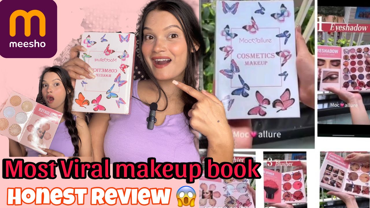 Trying Viral Makeup Book from Meesho 😱|| honest review || Meesho find ...