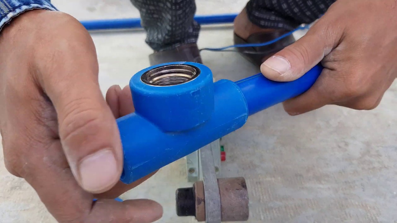 Plumbing work,3/4" coprex pipe joining for a bathroom. Part-2 - YouTube