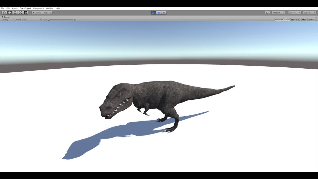 TRex Animation Unity - YouTube