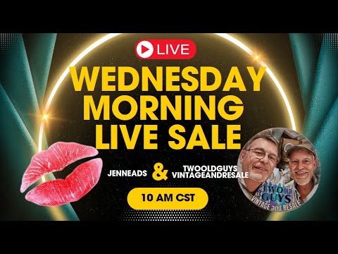 Wednesday Morning Live Sale with @TwoOldGuysVintageandResale - YouTube