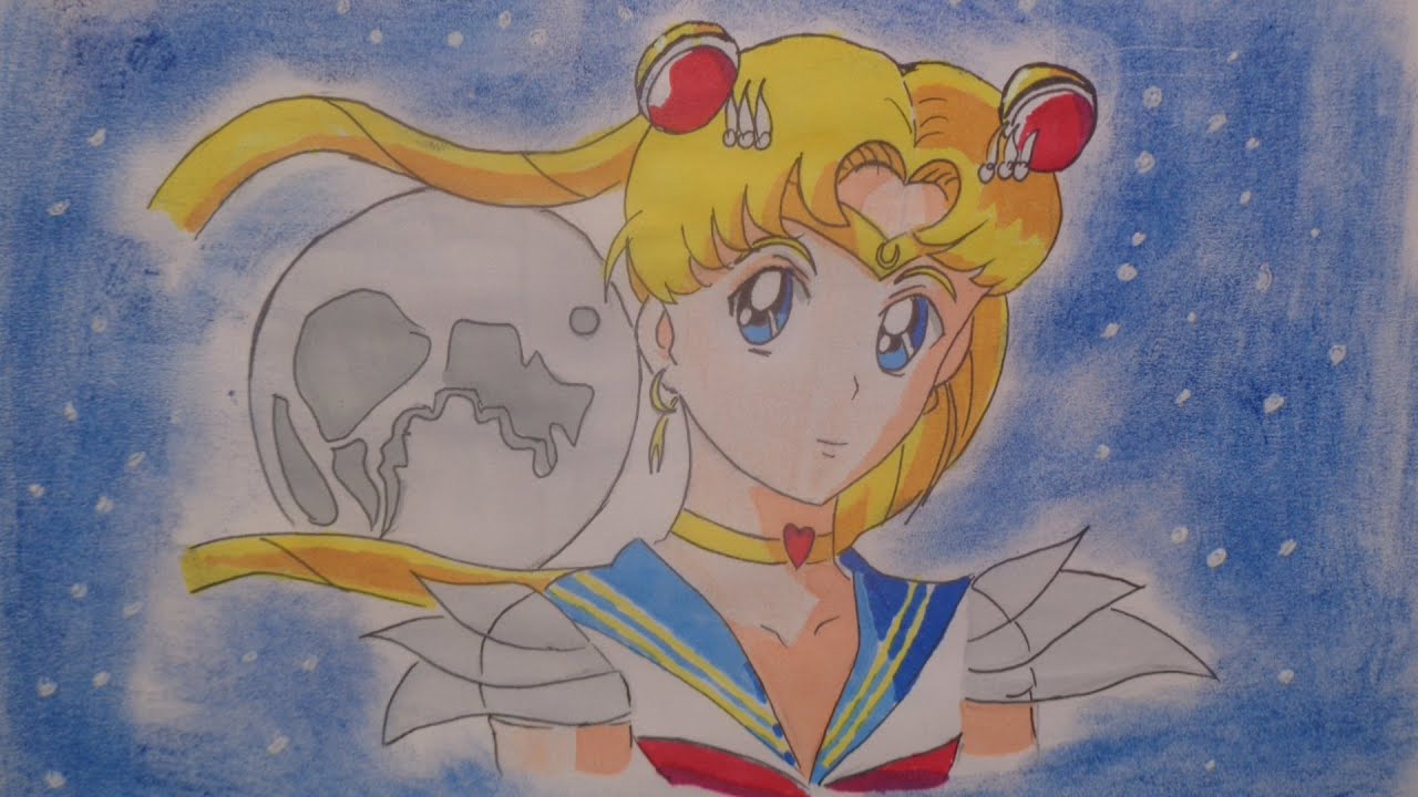 How To Draw Usagi Tsukino- Sailor Moon - 美少女戦士セーラームーン - うさぎ 月野- Speed ...