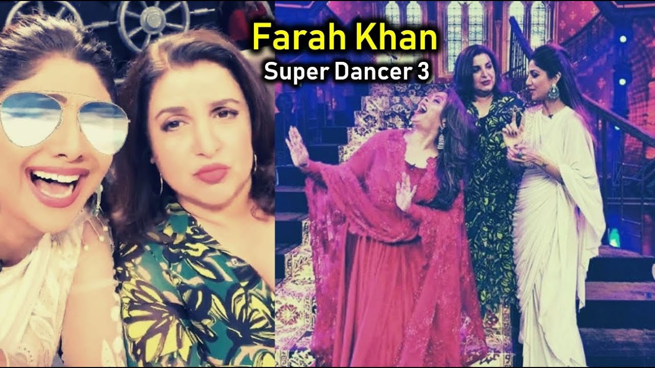 Farah Khan on the Sets of Super Dancer Chapter 3 Show - YouTube
