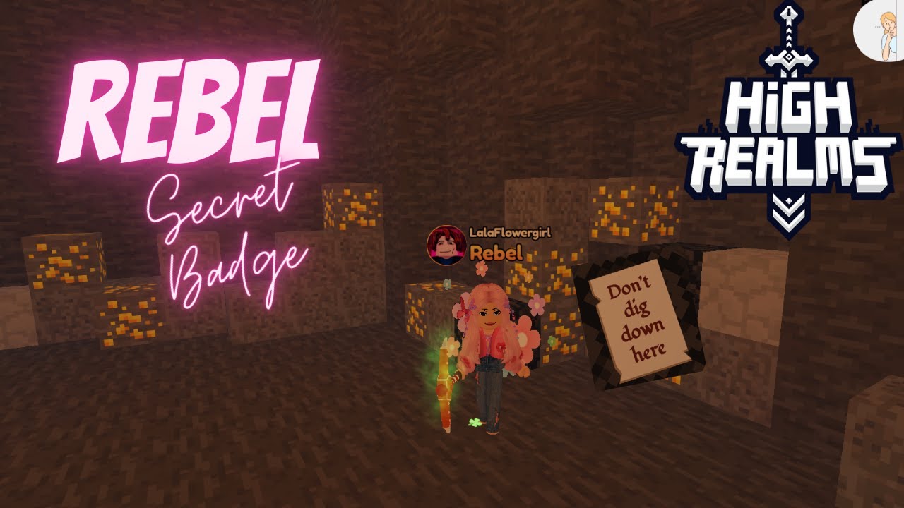 Roblox High Realms Rebel Secret Badge - YouTube
