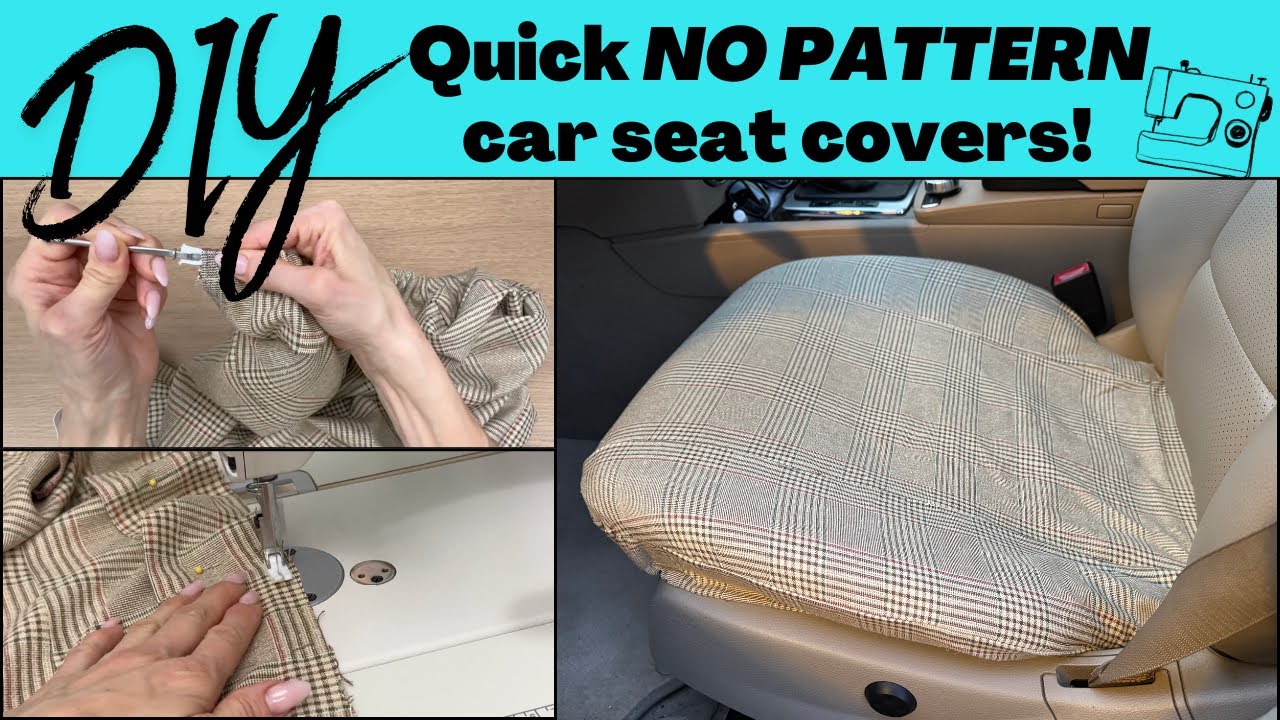 DIY CAR SEAT COVERS THAT LOOK PROFESSIONALLY MADE - YouTube