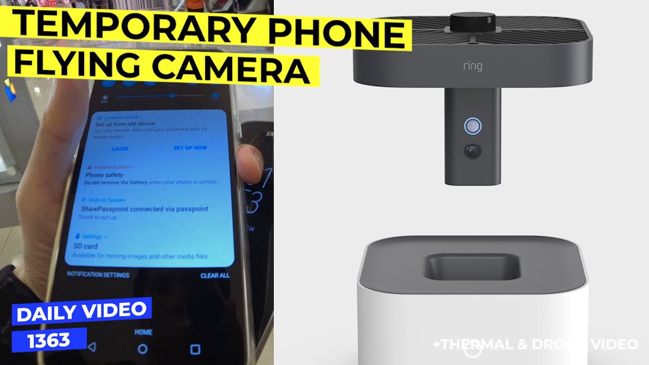 Temporary Smartphone, Amazon Ring Flying Drone Home Security Camera ...