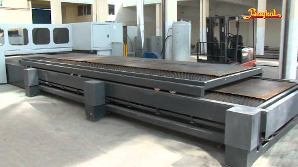 BAYKAL MAKINE Shuttle Table on Laser Machines - YouTube