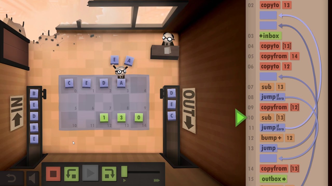 Human Resource Machine Level 35 Size Challenge Optimization - YouTube