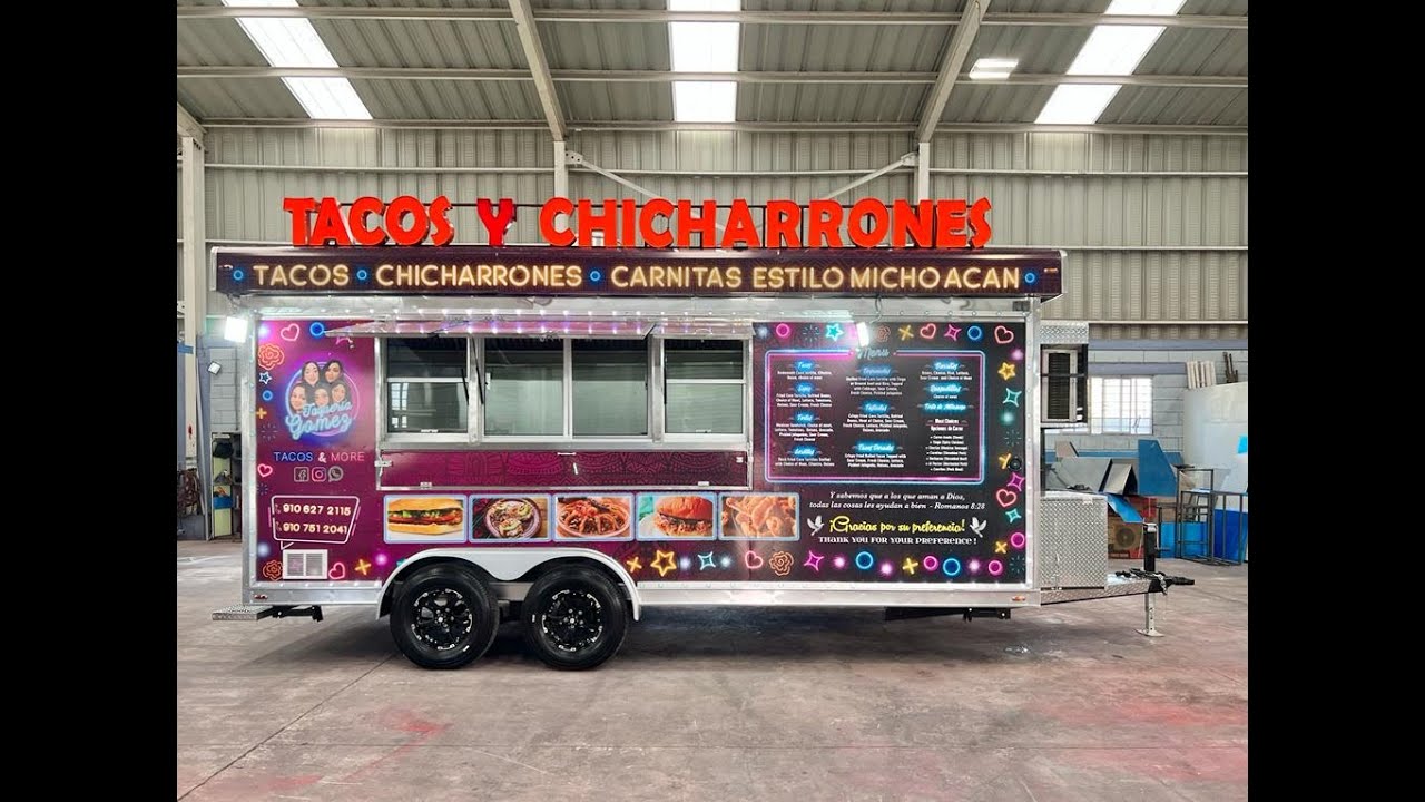 Food Trailer / Remolque de comida #RDN 8x18pies Rotulada: Taquería ...