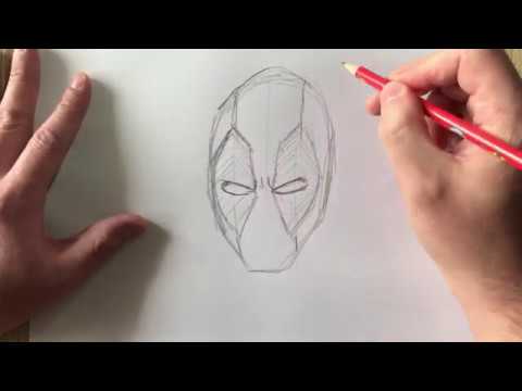 How to Draw Deadpool's mask (Easy!) - YouTube