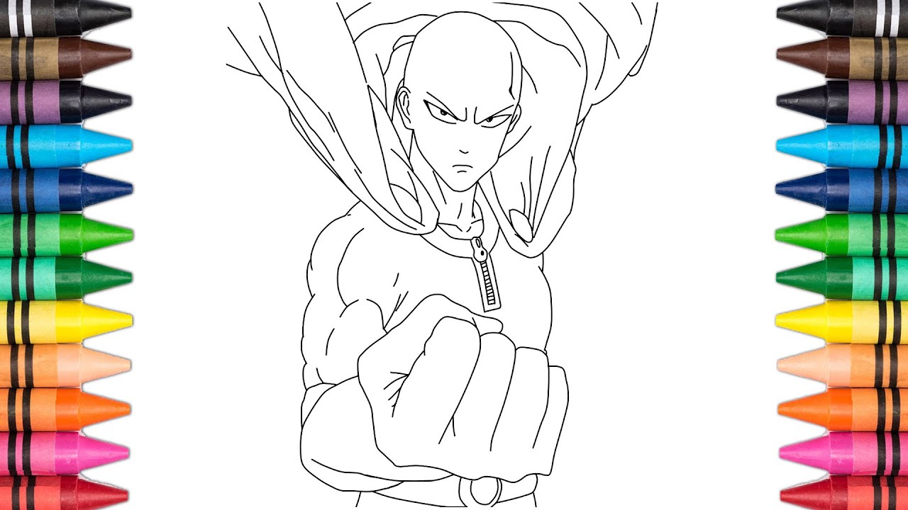 SAITAMAN OPM Coloring Page #381 - Tobu & Marcus Mouya - Running Away ...