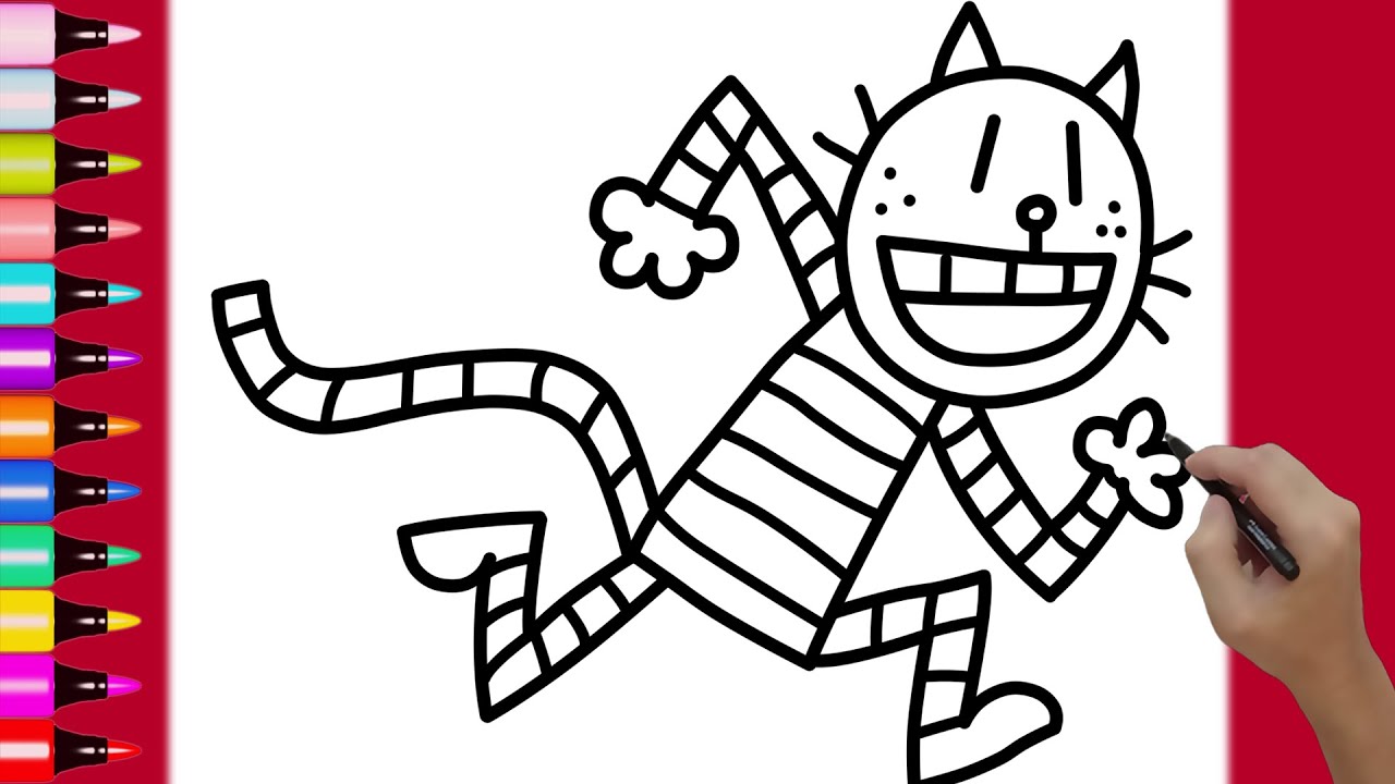 How to Draw Petey the Cat from Dog Man | Easy Step by Step - YouTube