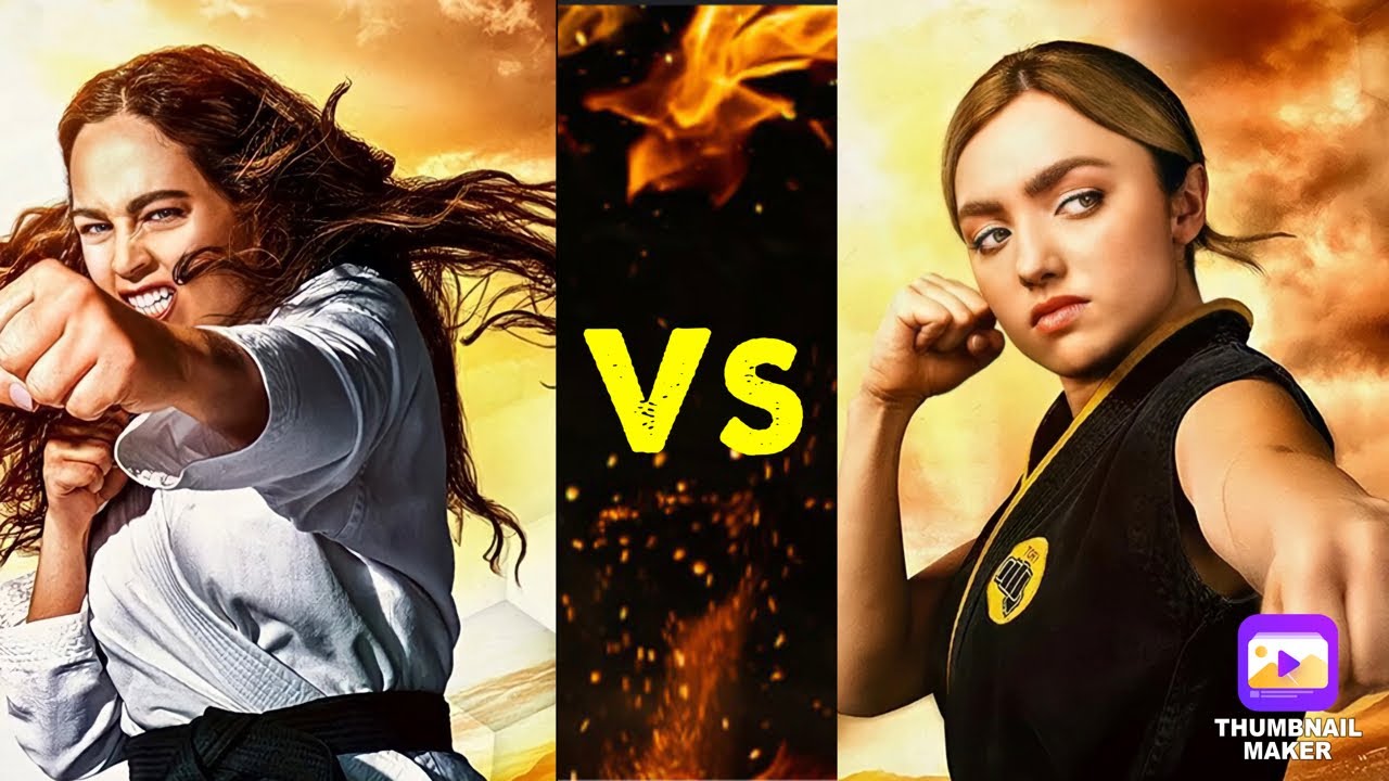 Sam vs tory point fight with healthbars cobra kai s4e10 - YouTube