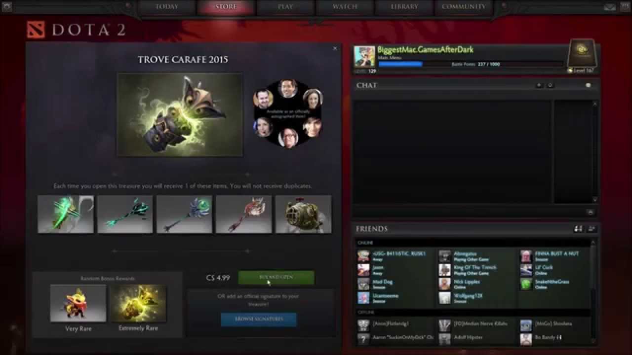 Dota 2 Trove Carafe 2015 Unboxing - YouTube