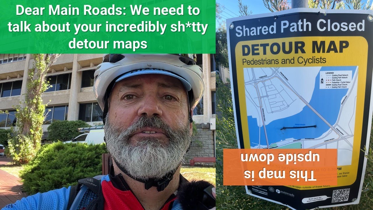 Dear Main Roads - we need to talk about you incredibly poor detour maps ...