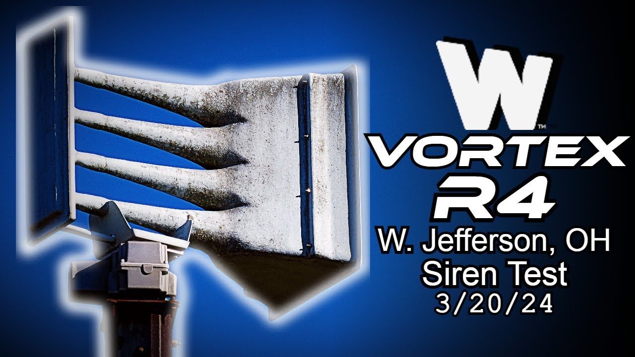 (2024 Ohio Tornado Drill) Whelen Vortex R4 Siren Test - Wail - West ...